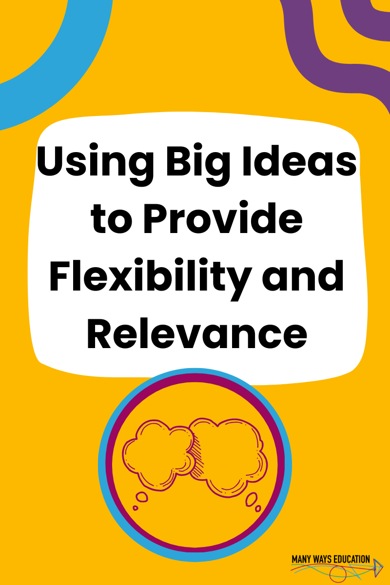 Using Big Ideas to Provide Flexibility and Relevance – Many Ways Education